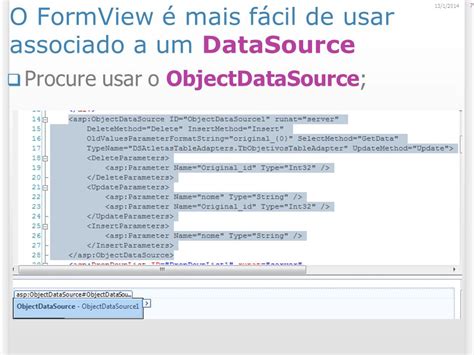 Controles De Visualiza O De Dados Formview Semestre Pucpr