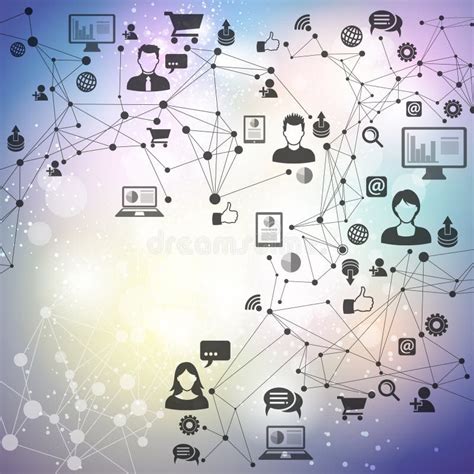 Social Networking Technology Background Stock Vector Illustration Of