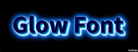 Glow Font Text Effect And Logo Design Font