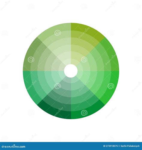 Round Color Palette Gradient Color Vector Illustration Stock Vector