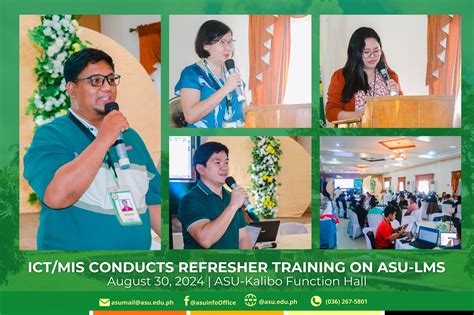Ict Mis Conducts Refresher Training On Asu Lms Aklan State University