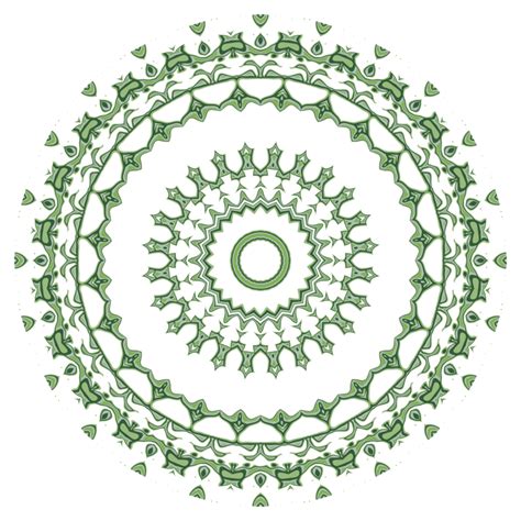 Abstract Mandala Pattern With Circle Shape Png