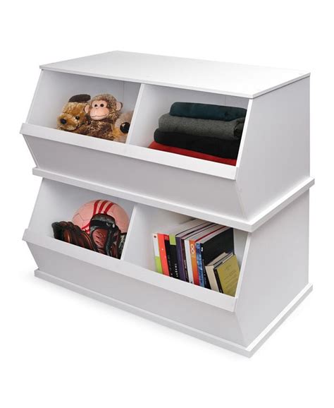 Badger Basket Two Bin Stackable Toys Storage Cubby Macys