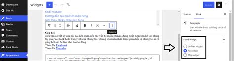Cố định Widget fixed Widget khi cuộn trang Học Khôn