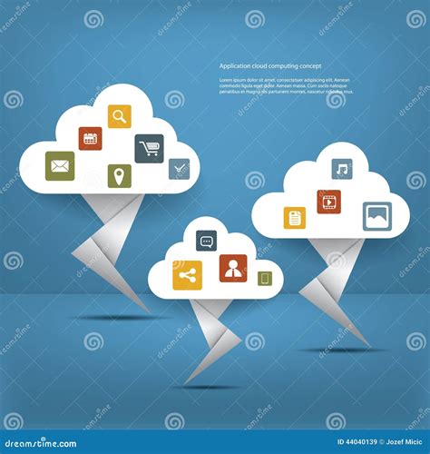 Cloud Computing Concept Stock Vector Illustration Of Eps10 44040139