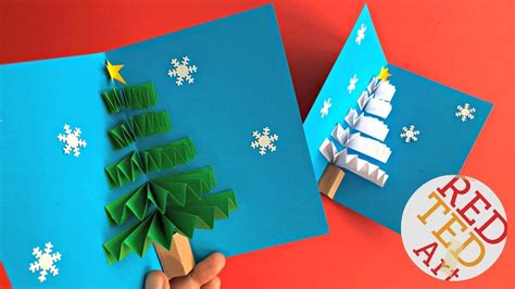 Diy Pop Up Christmas Card Youtube
