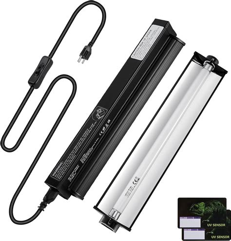 Dxophiex 8w Ho T5 Uvb Reptile Light Fixture With Bulb 12