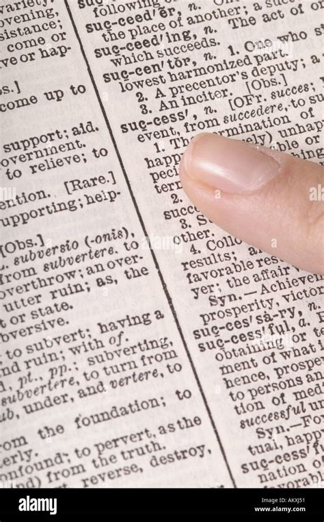 Finger Pointing Word In Dictionary Hi Res Stock Photography And Images Alamy