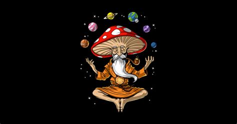 Buddha Magic Mushroom Magic Mushrooms Sticker Teepublic