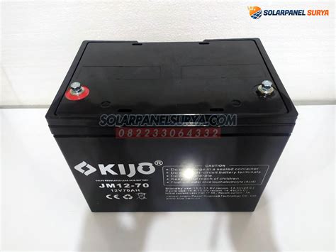 Jual Baterai VRLA Kijo 12v 70Ah Aki Deep Cycle Kijo Gel SOLARPANELSURYA