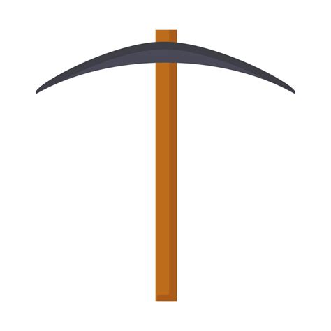 Pick Axe Vector Illustration Icon Isolated White Background Industry