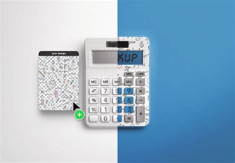 Calculator Mockup Custom Scene