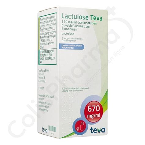 Lactulose Teva 670 Mgml Solution Buvable 500 Ml Colispharma