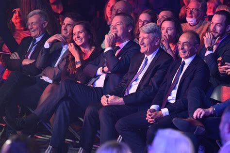 Photo Sarah Knafo Philippe de Villiers président du Mouvement pour