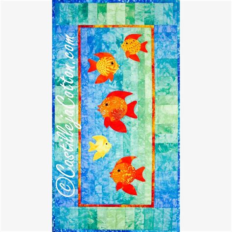 Tropical Fish Quilt Pattern Pieced Fusible Applique~ Which Way Fish
