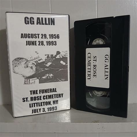 Gg Allin Vhs 07 03 1993 The Funeral Jabbers Antiseen Punk Rock Etsy