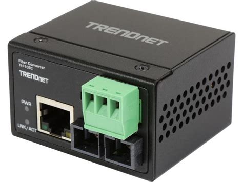 Trendnet Hardened Industrial 100base Fx Multi Mode Sc Fiber Converter
