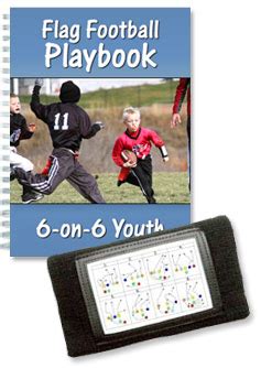 6 On 6 Youth Flag Football Playbook W Wristband Interactive Flag