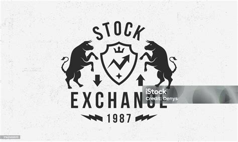 증권 거래소 전령 황소 곰 및 곡물 질감과 거래 아이콘 아이콘 증권 거래소 거래 암호화 사업에 대한 포스터 벡터 일러스트 레이 션 개념에 대한 스톡 벡터 아트 및 기타