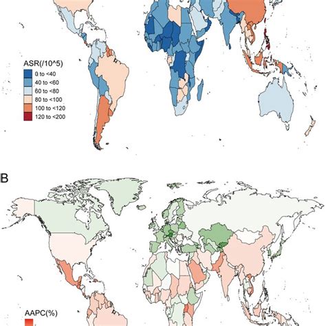 The Prevalence Of Early Onset Colorectal Cancer For Both Sexes In 204