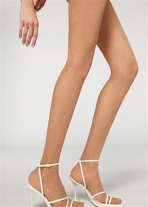 All Over Polka Dot 30 Denier Sheer Tights Calzedonia