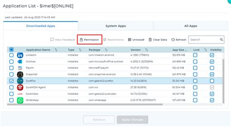how to know android applications permissions 42gears knowledge base
