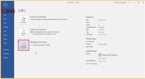 3 способа восстановить несохраненный документ Word в Windows 10