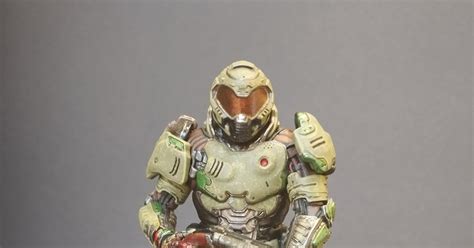 Doom Doomguy Покраска полностью кисть Пикабу