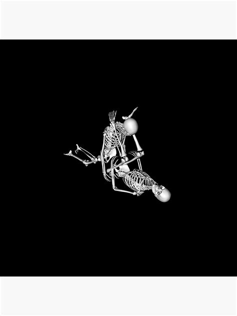 Skeleton Erotic Sex Graphic Black And White Art Print For Sale By HoneymoonHotel Redbubble