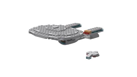 Lego Moc Micro Uss Defiant Defiant Class Starship By Legendaj