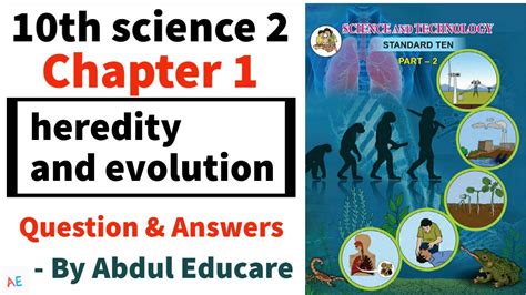 Standard 10 Science 2 Chapter 1 Heredity And Evolution Question Answers