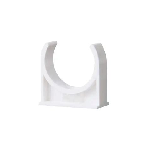 Pvc U 형 파이프 클램프 20mm 25mm 32mm 40mm 플라스틱 파이프 클립 튜브 홀더 파이프 피팅 나사 고정 화이트