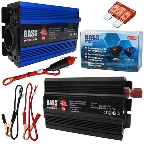 PRZETWORNICA SAMOCHODOWA 12V 230V 600W PEŁNY SINUS 11315680583