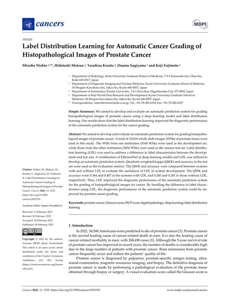 Pdf Label Distribution Learning For Automatic Cancer Grading Of