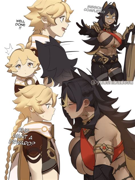 Aether And Dehya Genshin Impact Drawn By Yuushiba Danbooru