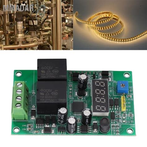 Mmadar รีโมทคอนโทรล โมดูลจอแสดงผลดิจิตอลรีเลย์คอนโทรลเลอร์ 12v 24v