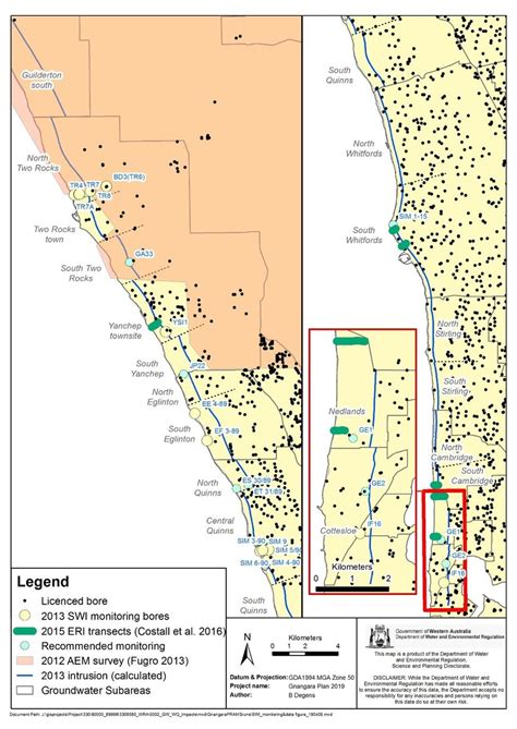 Seawater Intrusion Monitoring Bores And Geophysical Aem And Eri Download Scientific Diagram