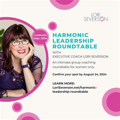 I Am So Excited To See Lori Severson Lead This Harmonic Leadership