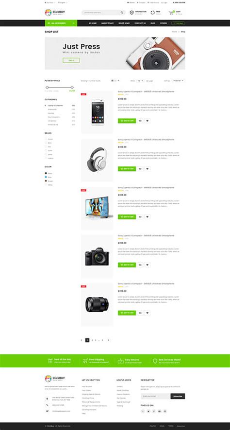 ClickBuy Multi Store Responsive WordPress Theme
