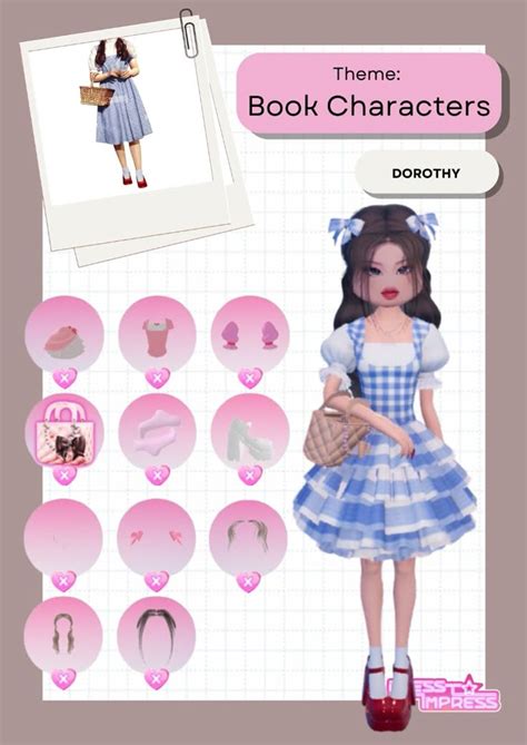 Dti Book Characters No Vip Vestida Para Impressionar Bonecas De
