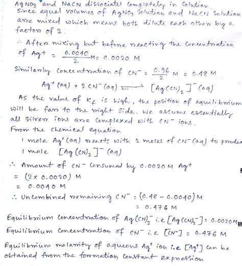 o kinetics and equilibrium using kf to calculate the equilibrium