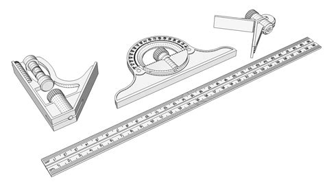 Combination Square Drawing