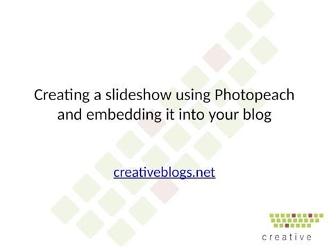 Pptx Creating A Slideshow Using Photopeach Dokumentips