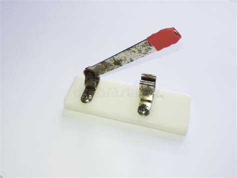 Switch For Electrical Experiment Used To Turn On And Turn Off The
