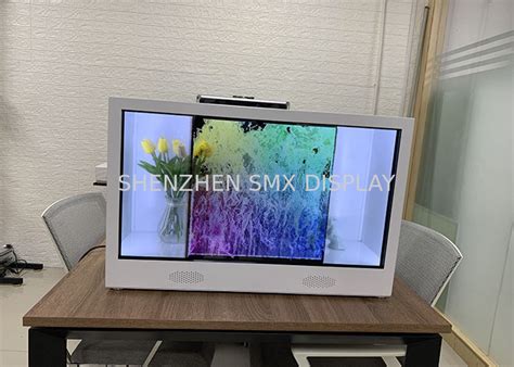 55 인치 터치 스크린 3d 홀로그래픽 디스플레이 상자 수직 투명한 Lcd 진열장