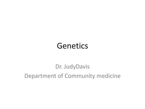Sex Linked Inheritance Ppt