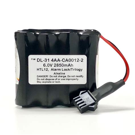 Secure Lox S717 Door Lock Battery Htl12 Dl 31 Replacement Batteryplex