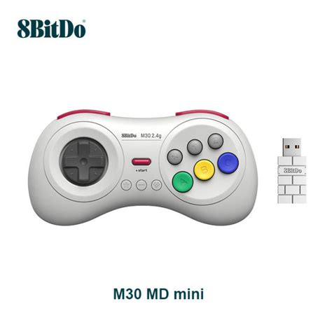 original 8bitdo m30 md mini 2 4g wireless controller joystick gamepad
