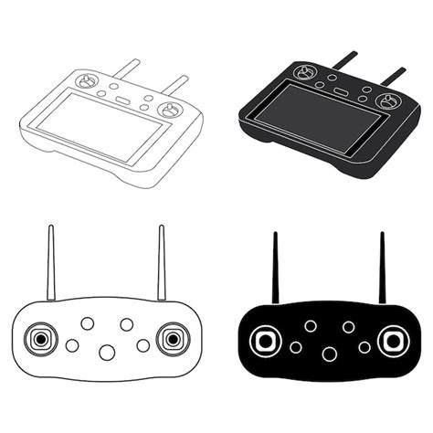 Premium Vector Remote Control Drone Icon