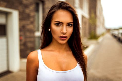 Wallpaper Miro Hofmann Depth Of Field Portrait Women Outdoors